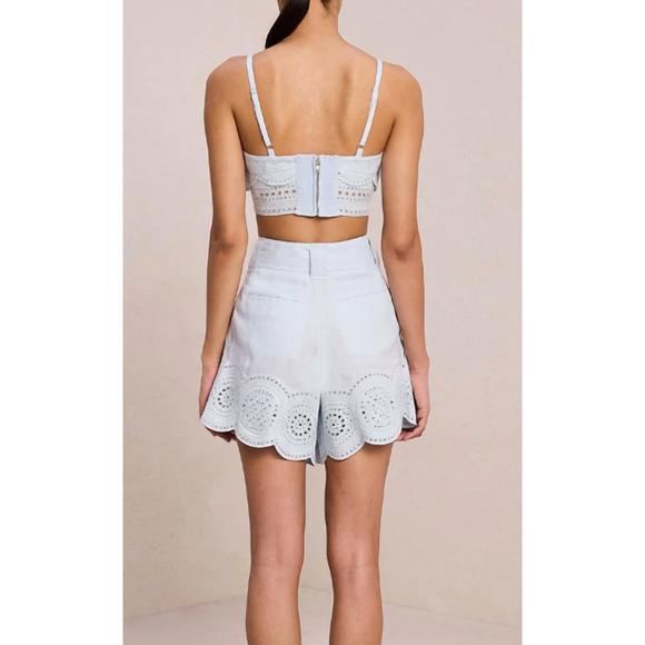 A.L.C. | Shorts | New Alc Milos Short In Light Blue | Poshmark